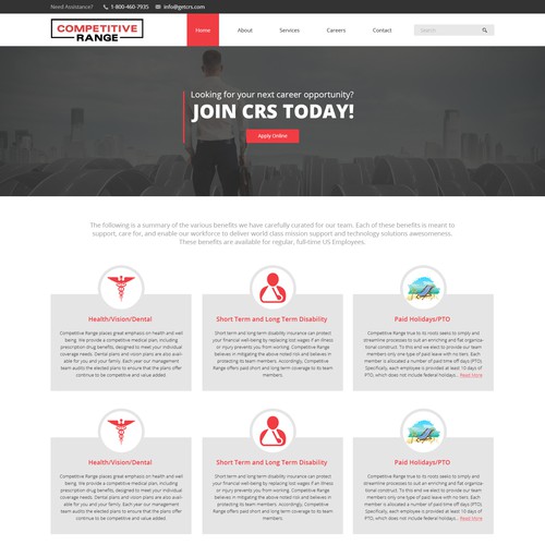 Benefits Page Design/Update | Landing page design contest