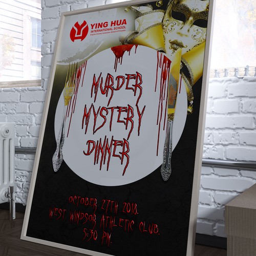 Make a KILLER Postcard and Flyer for a Murder Mystery Dinner ...