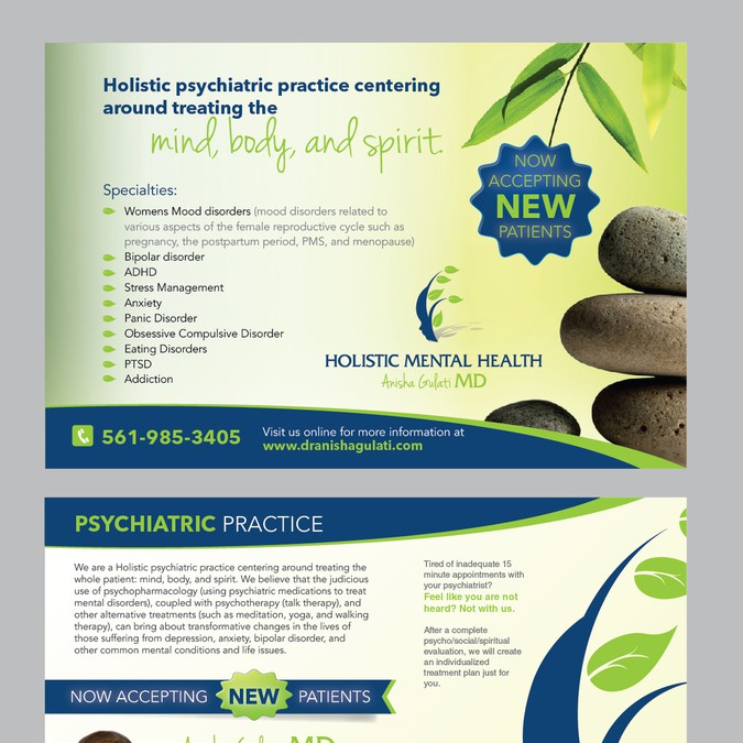 Psychiatry practice postcard | Postcard, flyer or print contest