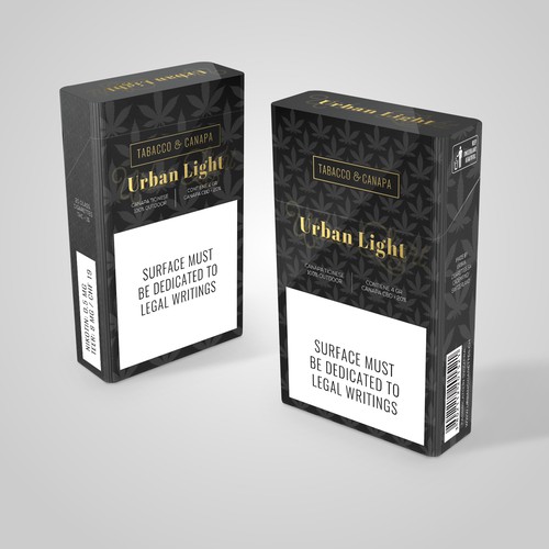 Cannabis - Cigarette Box for cigarettes with mix Tobacco/CBD Hemp ...