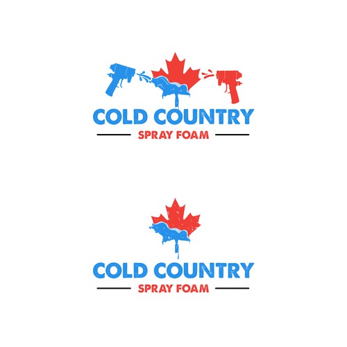 Create a "Canadian COLD WINTER" logo for a very established spray foam ...