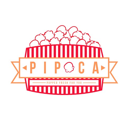 creative logo for a popcorn gourmet shop | Logo design contest