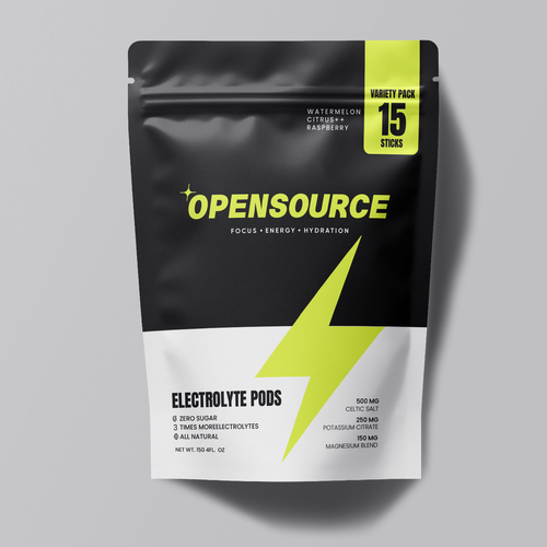 Designs | Electrolyte Powder Packaging Design for a Retro-Techy Brand ...