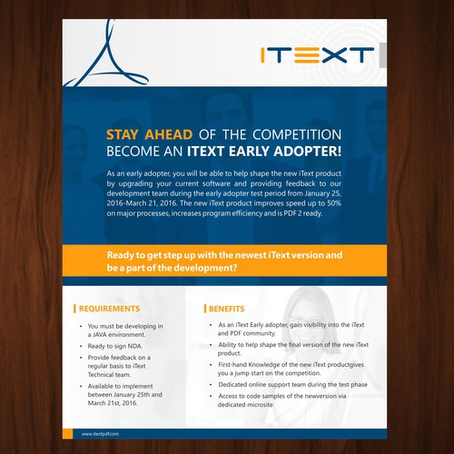 Create a compelling recruitment flyer for our new product launch's ...