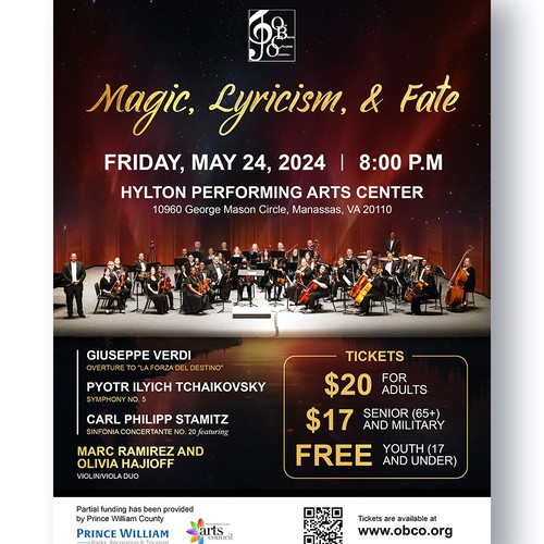 Designs | Orchestra concert flyer for community ensemble | Postcard ...