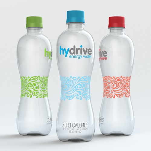 Create upscale, eye-catching bottle label for HYDRIVE Energy Water ...