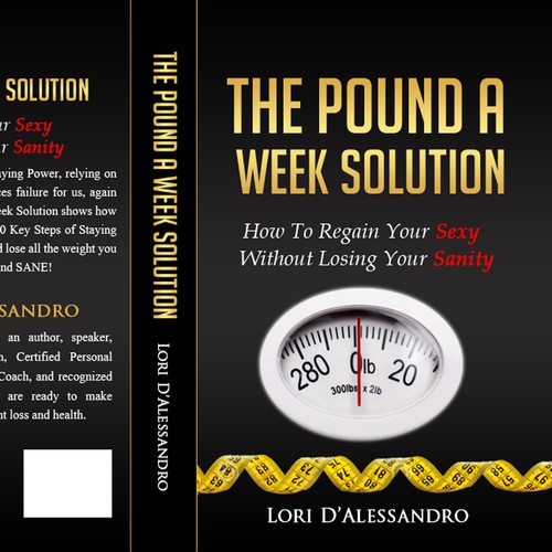 Create an exciting, modern & sleek book cover for realistic weight loss ...