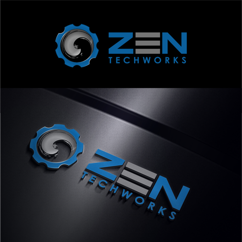 Logo for Zen Techworks, a technology support company | Logo & business ...