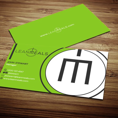 Designs | Lean Meals Business Cards | Business card contest
