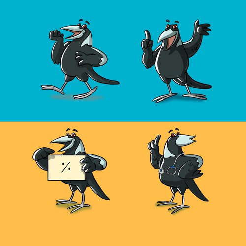 99nonprofits: Design a Magpie Mascot for our charty! | Character or ...