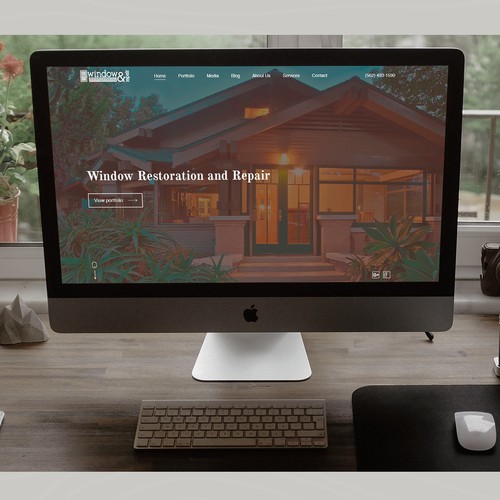 Designs | Historic Window Restoration web page | Web page design contest