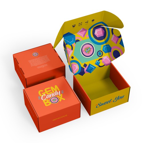 Attractive packaging for a monthly subscription box - Crystals, jewelry ...