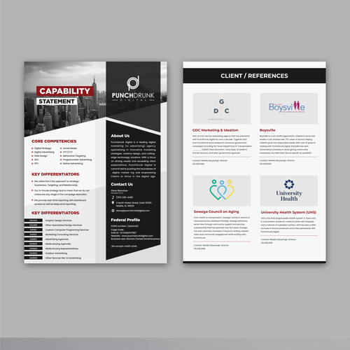 Designs | Create a Capabilities Statement for a Digital Ad Agency ...
