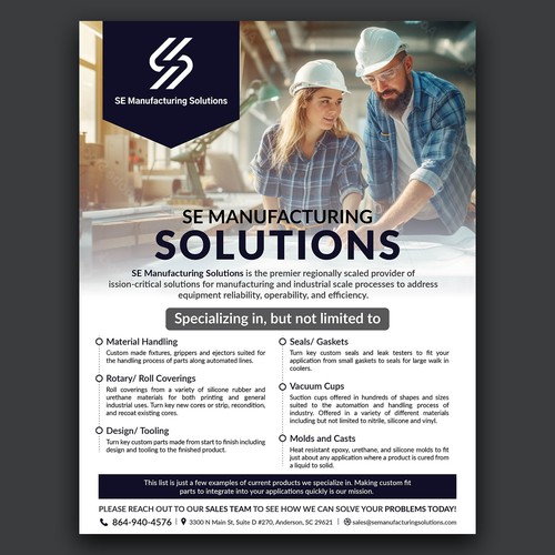 Designs | Clean single page line card for potential customers ...