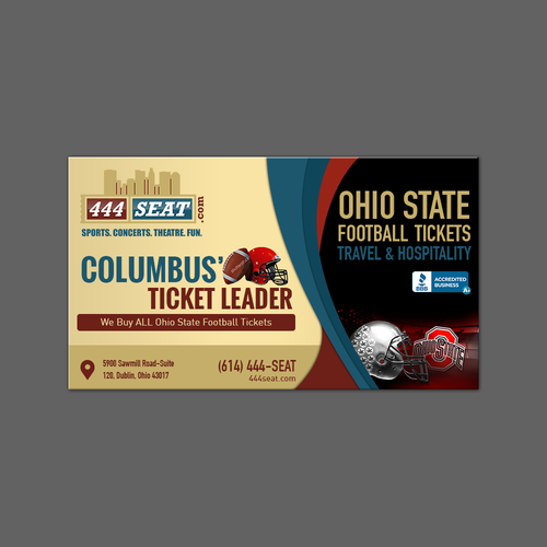 Design Ohio State Football Tickets, Travel and Hospitality Ad for ...