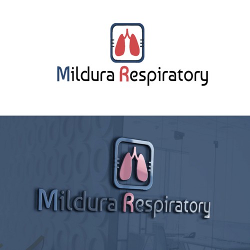 Create a professional, sophisticated logo for a lung function testing ...