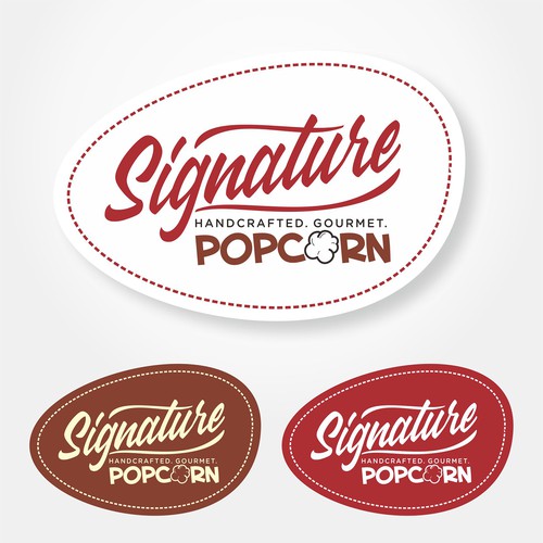 Signature Popcorn Wants a Fun & Gourmet Logo | Logo design contest