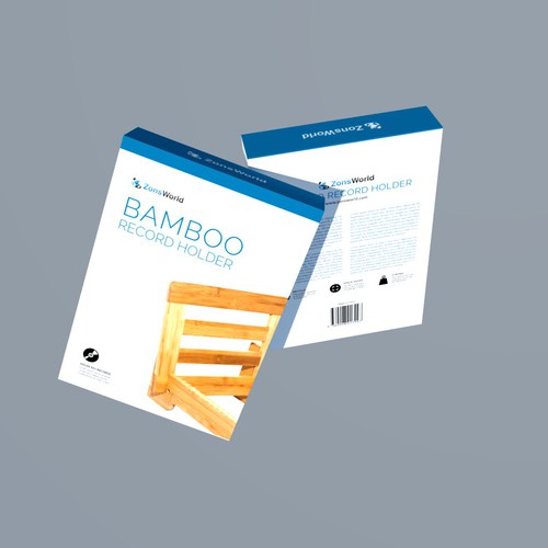 Create an edgy box for a bamboo record holder | Product packaging contest