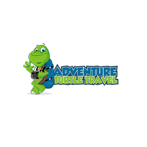 Playful Adventure Turtle mascot for Travel Club | Logo design contest