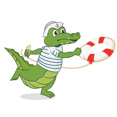 Design a friendly alligator cartoon | Character or mascot contest