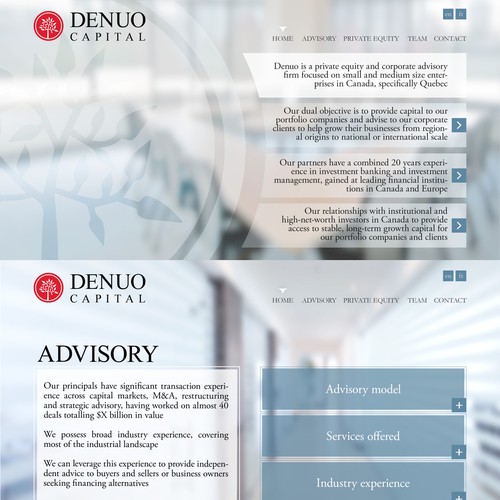 Designs | Create a slick but subtle website design for a start-up ...