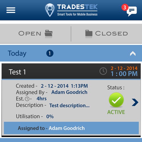 Create a visual overhaul of this mobile task screen | App design contest