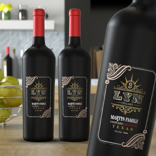 Wine Bottle Border