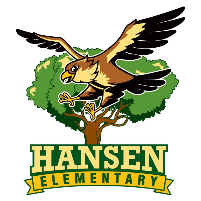 Re-imagine the 'Hansen Hawk' for our elementary students! | Logo design ...