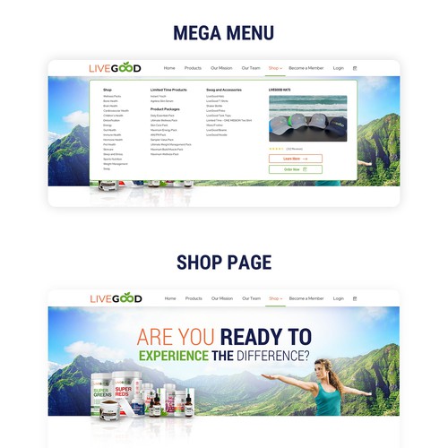 Designs | NEW - ***GUARANTEED PRIZE*** Shop Page REDESIGN | Web page ...