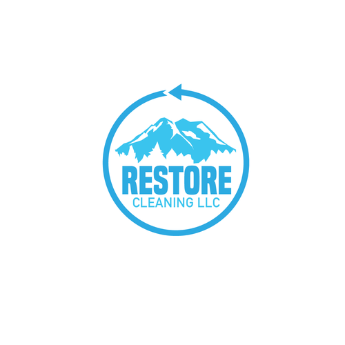 Create a logo for Restore Cleaning that illustrates back to the way ...