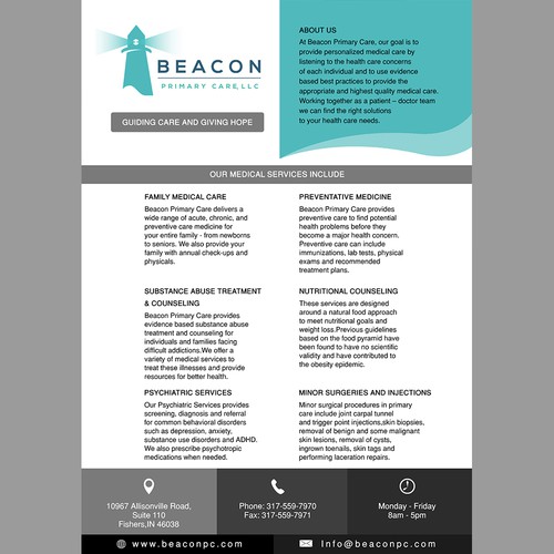 Beacon Primary Care | Postcard, flyer or print contest