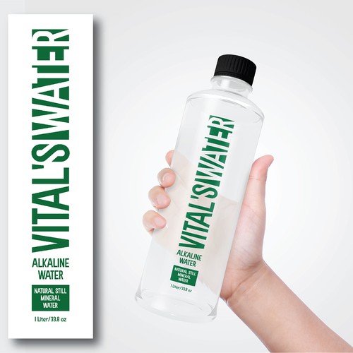 Designs | Modern, Luxe and Fun Product Label for Alkaline Water Brand ...