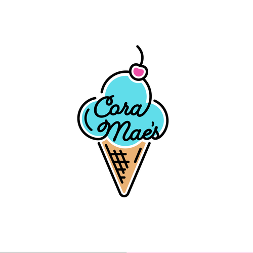 Designs | Design a fun, modern logo for a new ice cream shop | Logo ...