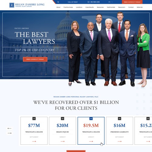 Designs | Washington DC Attorney Home Page Design | Web page design contest