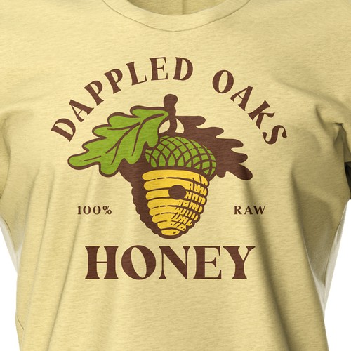 Designs | honey label (logo) for Dappled Oaks Farm | Logo design contest