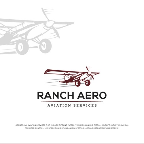 Awesome Bush Plane Logo for Commercial Aviation Service "Ranch Aero ...