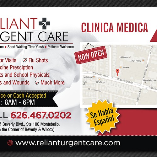 Urgent Care flyer | Postcard, flyer or print contest