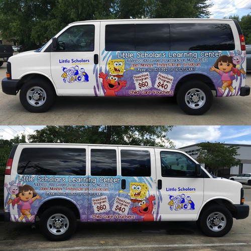 Little Scholars Learning Center Daycare | Car, truck or van wrap contest