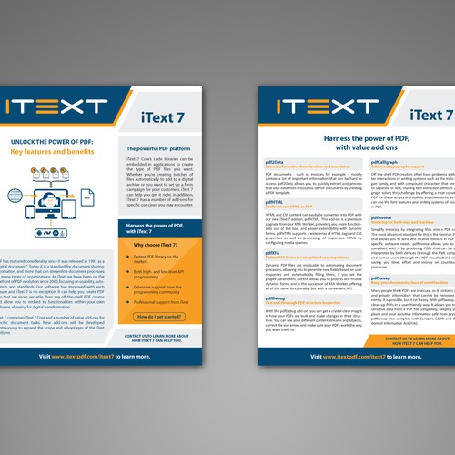 iText flyer update | Postcard, flyer or print contest