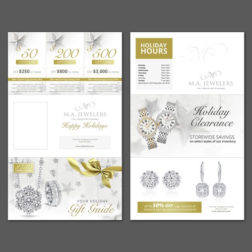Jewelry Holiday Promotion | Postcard, flyer or print contest