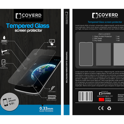 Design packing for Glass Screen Protector | Product packaging contest