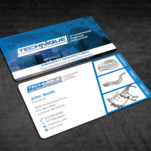 *We give quick feedback* Design a business card for a high-tech, fast ...