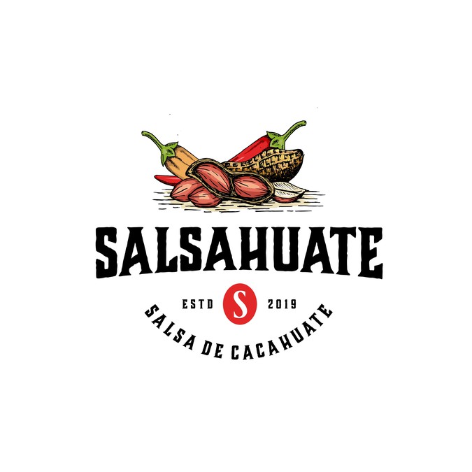 Diseña un logotipo artesanal para una salsa de cacahuate | Logo design ...