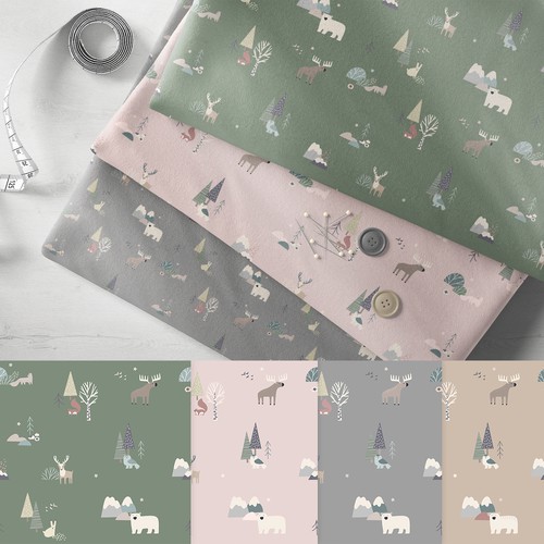 Designs | Think Nordic - design a stylized animal pattern for children ...