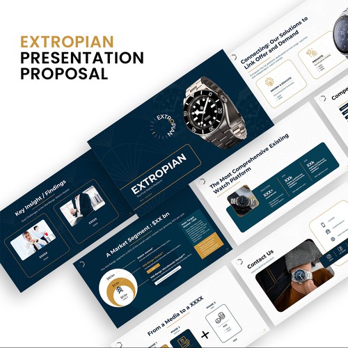 Designs | Pitch Deck Extropian Watches | PowerPoint template contest