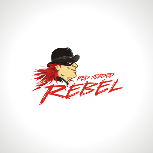 Red Headed Rebel Character Logo | Logo design contest