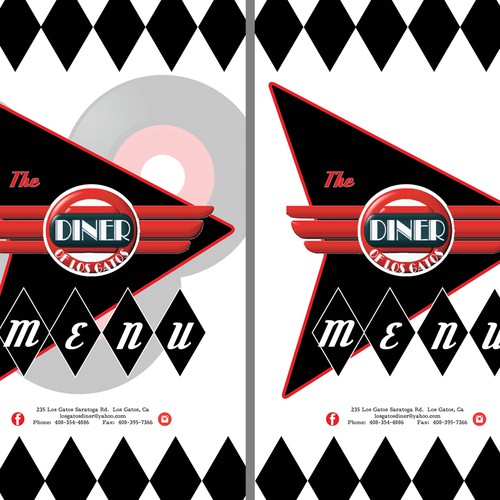 Designs | Create a 50's themed restaurant menu with cover. | Menu contest