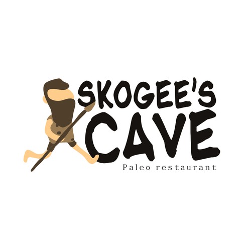 Create a fun caveman logo for a paleo restaurant | Logo design contest