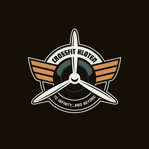 Designs | Airplane style logo for a CrossFit Gym | Logo design contest