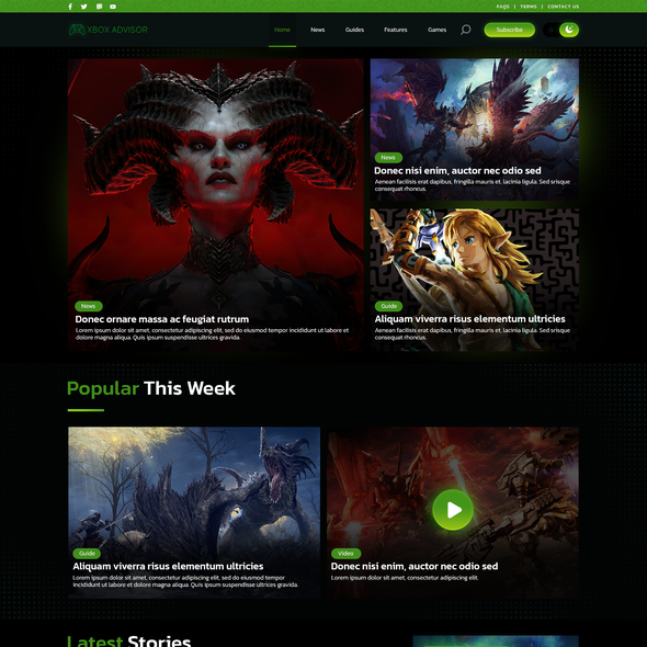 Game And Gaming websites - 165+ Best Game Web Design Ideas 2023 | 99designs